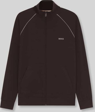 HUGO BOSS Regular Fit Sweatjacke aus Baumwoll-Mix Modell Mix&Match
