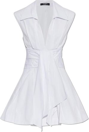 Balmain Femme, Robes, Blanc, Taille: 38 FR Robe Chemise en Coton