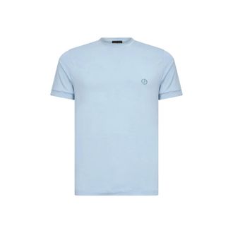 Giorgio Armani Homme, Tops, Bleu, Taille: M T-shirt &agrave; manches courtes et col rond