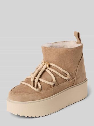 INUIKII Boots aus Leder mit Plateausohle Modell CLASSIC LOW PLATFORM