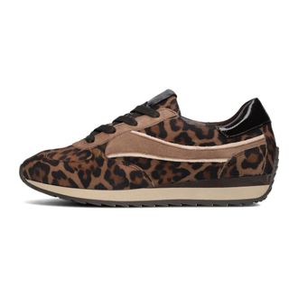 Softwaves Niedrige Sneakers mit Leopardenmuster - - Shoes - Damen - Braun - 39 EU