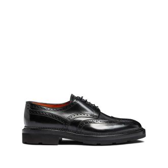Santoni Emil-D-Ntgn01 Derby Brogue - - Shoes - Herren - Schwarzk - 45 EU