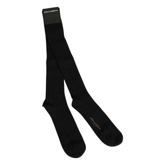 Dolce & Gabbana Logo Print Over-The-Calf Socken - - Accessories - Herren - Schwarzk - ONE SIZE