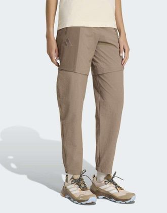 adidas adidas Performance - Terrex Xperior Clima365 Pantalon &agrave; fermeture &eacute;clair - Marron Trace-Brown