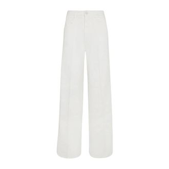 Kiton High-Waisted Flared Baumwolljeans - - Jeans - Damen - Wei&szlig; - L