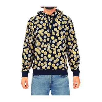 Moschino Hoodie mit M&uuml;nzkollektions-Print - - Sweatshirts & Hoodies - Herren - Mehrfarbig - XL