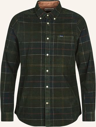 Barbour Cordhemd Blair Tailored Fit gruen