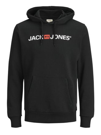 Jack & Jones Herren Jjecorp Logo Sweat Hood Noos 12137054 Kapuzenpullover, Schwarz, XXL EU