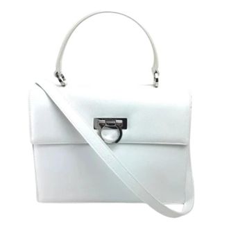 Ferragamo Pre-owned Gancini Handtasche - - Pre-owned - Damen - Wei&szlig; - ONE SIZE