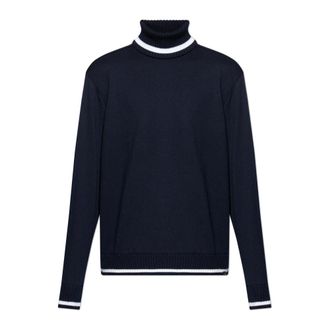 Paul & Shark Homme, Pulls, Bleu, Taille: M Pull à col roulé en laine