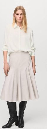 Mango Chemise fluide manches longues blanc cass&eacute; - Femme - XS - MANGO