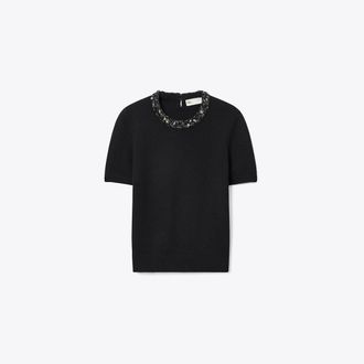 Tory Burch Verzierter Wollpullover