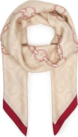 Tommy Hilfiger Schal Tommy Hilfiger Chain Silk Large Scarf AW0AW18277 Rot