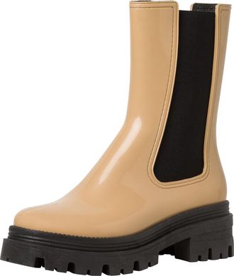 Tamaris Damen Rubberboots Blockabsatz; CAMEL/braun; 38 EU