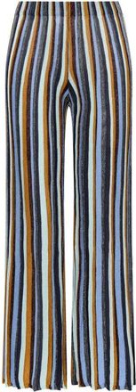 Maliparmi Maliparmi, Femme, Pantalons, Multicolore, Taille: 38 FR Flexage Stripes Pantalons