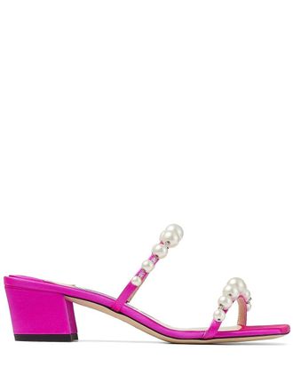 Jimmy Choo London sandales Amara 45 mm - Rose