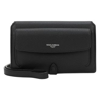 Dolce & Gabbana Calfskin Crossbody Minibag - - Bags - Herren - Schwarzk - ONE SIZE