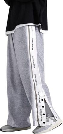Generic Pantalon de survêtement ample en polaire pour femme, jambe droite, coupe décontractée, jambes larges, pantalon dentraînement sportif, confortable à ba