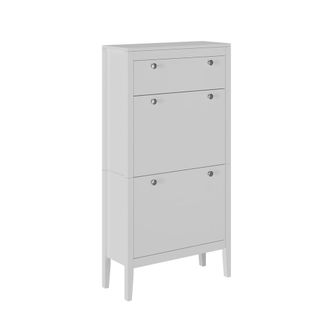 Vicco Schuhschrank Aron, Schuhregal, Wei&szlig;, 60 x 115 cm