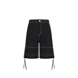 Ami Bermuda-Shorts mit Kontrastnaht - - Shorts - Herren - Schwarzk - XL