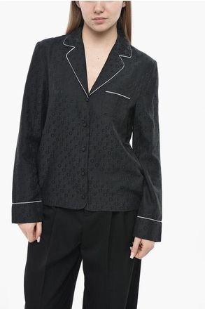 Off-white Cotton Jacquard Shirt PAJAMA size 40