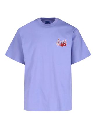 Awake NY Hammer T-Shirt mit grafischem Print - Violett
