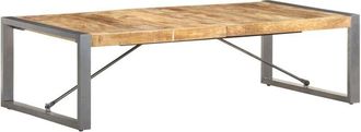 vidaXL Couchtisch 140x70x40 cm Raues Mangoholz Vidaxl