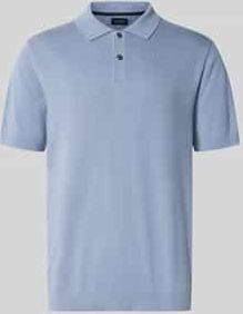 Christian Berg Regular Fit Poloshirt in Strick-Optik