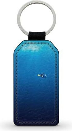 Generic Porte-cl&eacute; noir en simili cuir Dory nemo poisson requin fish dessin anim&eacute; Ref 5