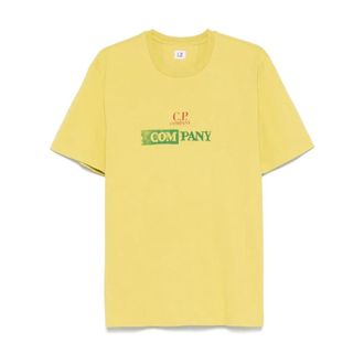 C.P. Company C.p. Company, Homme, Tops, Jaune, Taille: L T-shirt homme &agrave; manches courtes