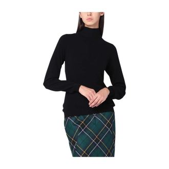 Moschino Schwarzer Wollpullover - - Knitwear - Damen - Schwarzk - L