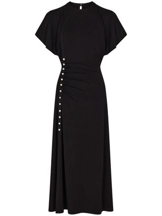 Paco Rabanne robe &agrave; coupe mi-longue - Noir