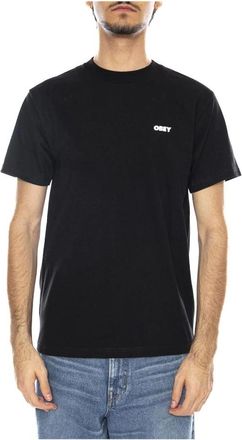 Obey Homme, Tops, Noir, Taille: L T-shirt