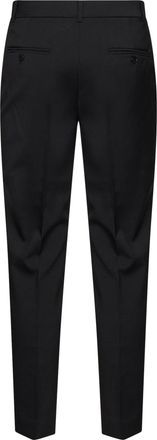Max Mara Virgin Wool Cigarette Trousers - Black