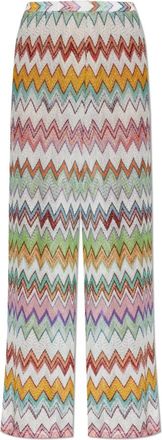 Missoni Femme, Pantalons, Multicolore, Taille: 36 FR Pantalon &agrave; jambes larges