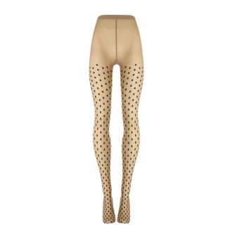 Wolford Femme, Sous-v&ecirc;tements, Multicolore, Taille: 42 FR Collant &agrave; pois floraux