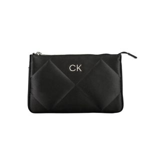 Calvin Klein Schwarze Polyester-Handtasche mit Verstellbarem Schultergurt - - Bags - Damen - Schwarzk - ONE SIZE