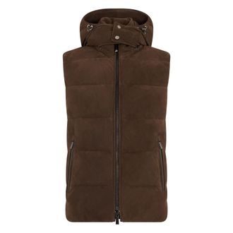 Moorer Gepolsterte Weste mit Kapuze - - Jackets - Herren - Braun - XS