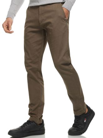 Indicode Herren INKellen Chinohose mit 4 Taschen | Stretch Hose Herrenhose für Männer Army, XL