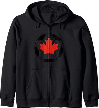 Canada Kanada-Flagge, Trikot, Unterst&uuml;tzung der kanadischen Fu&szlig;ballmannschaft, Kanada Kapuzenjacke
