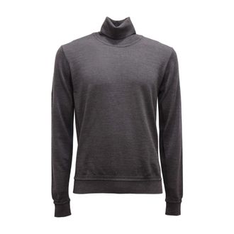 Herno Woll-Rollkragenpullover im Dolcevita-Stil - - Knitwear - Herren - Grau - XL