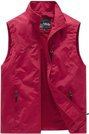 Generic TDEOK Gilet dextérieur pour homme - Grande taille - Sans manches - Avec poches - Sans manches - Multifonction - Pour lextérieur, le travail, la pêche,