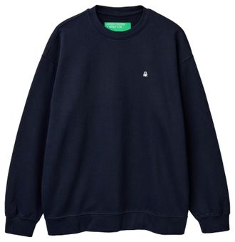 Benetton Herren Maglia G/C M/L 342zu1093 Sweatshirt ohne Kapuze, blau, M