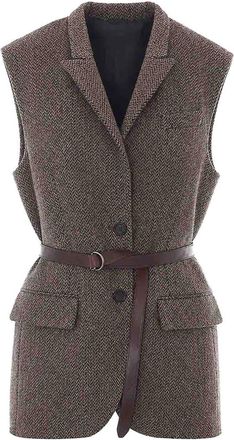 Brunello Cucinelli Weste - Braun