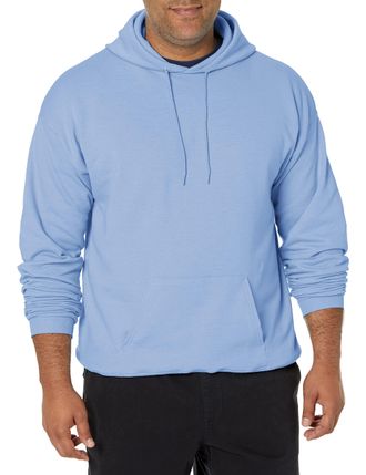 Hanes Herren Pullover EcoSmart Hooded Sweatshirt, hellblau, XL
