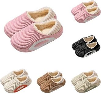Generic Pantoufles dhiver antid&eacute;rapantes &agrave; dos ferm&eacute; avec doublure en peluche, chaudes et confortables en mousse &agrave; m&eacute;moire de forme pour int&eacute;rieur et ext&eacute;rieu