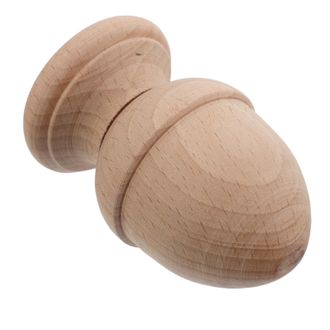 Cabilock MUCKLILY Dekorative Holzspitzen Holz Abschlusskappen 6X10cm aus Unbehandeltem Holz f&uuml;r Treppen Bettpfosten und Fahnenmasten Handgeschnitzt Naturbelass