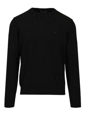 Emporio Armani Rundhalspullover - Schwarz