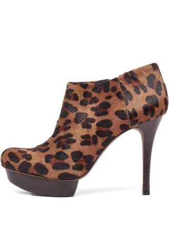 Tory Burch Plateau-Stiefel mit Leoparden-Print 110mm - Braun