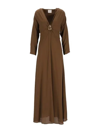 Forte_Forte Maxi Robe - Marron